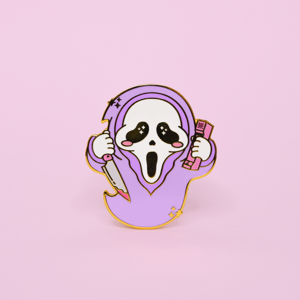 Scary Movie Enamel Pin – Heavy Gloom