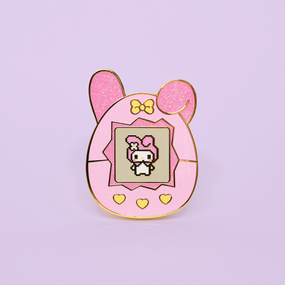 Pink Bun Enamel Pin – Heavy Gloom