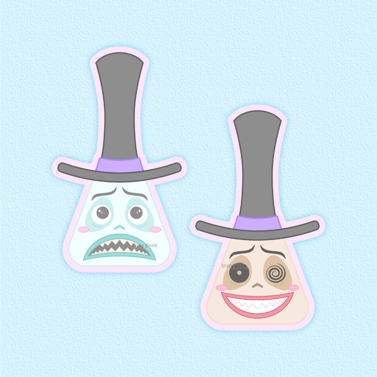 Two Faced Mayor Sticker Pack – Heavy Gloom